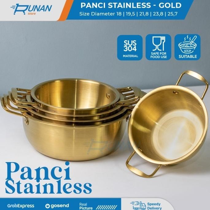 Jual Panci Korea Noodle Pot Mangkok Mie Ramen Gold Panci Masak ...