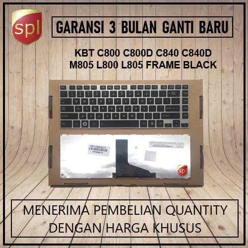 Jual Keyboard Toshiba Satellite C805 C800 M800 M805 L800 Dark Grey ...