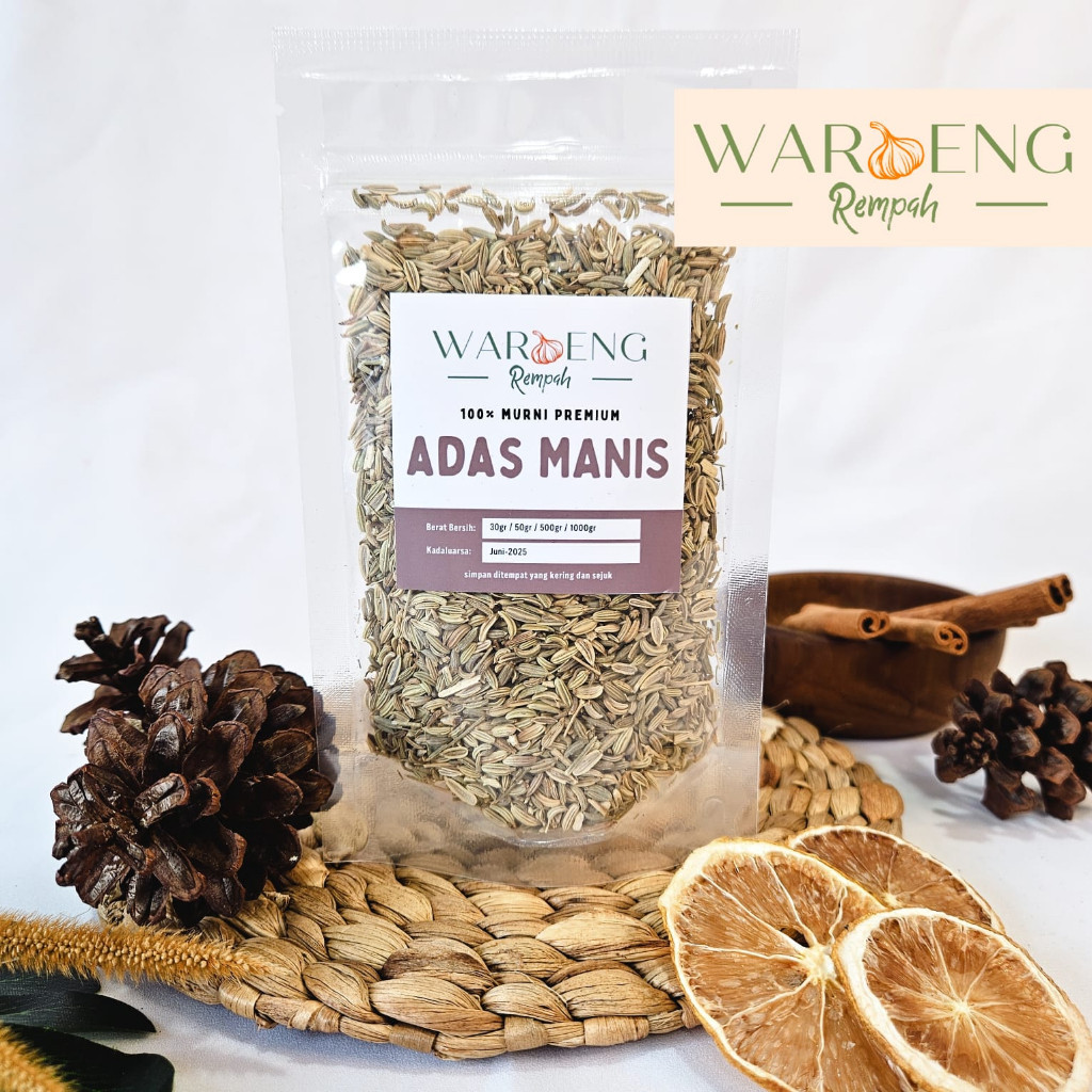 Jual Adas Manis Utuh / Fennel Seeds / Waroeng Rempah Murah | Shopee ...