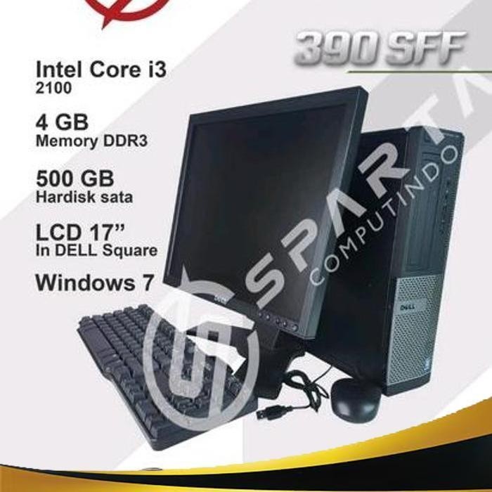 Jual | SCP | PAKETAN PC DELL 390 DESKTOP CORE I3 2100 MONITOR 17 IN ...