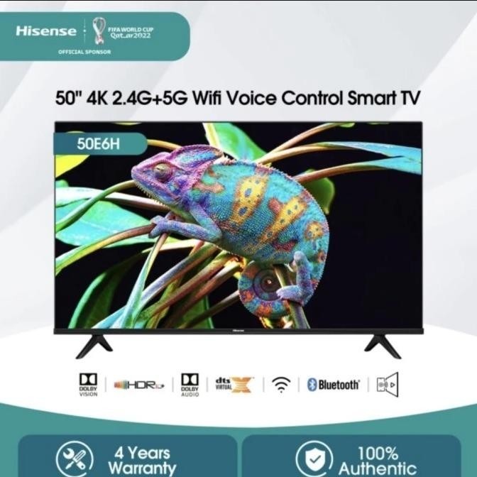 Jual [Baru] Led Tv Hisense 50 Inch 50E6H Smart Uhd 4K Garansi Resmi ...