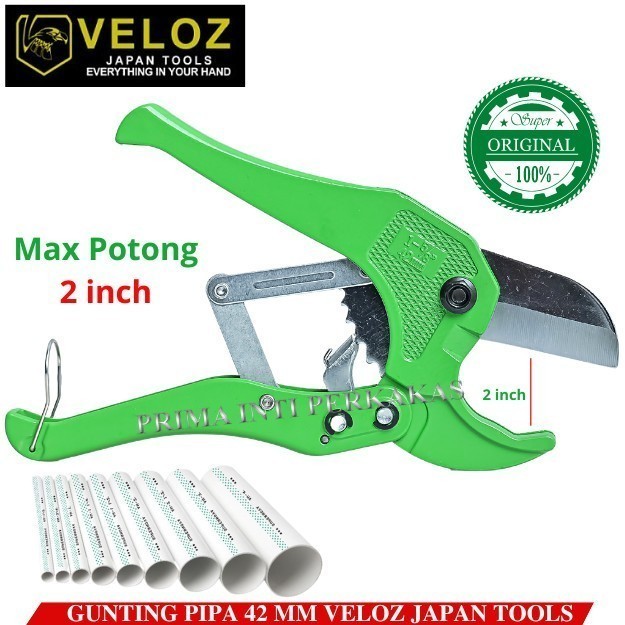 Jual VELOZ GUNTING PIPA-ALAT POTONG PIPA PPR,PVC,HDPE,PEX 42MM CUTTER PIPE | Shopee Indonesia