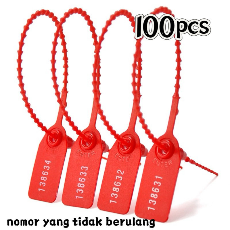 Jual 100PCS/SET Segel Apar Plastik/Security Seal/Segel Makanan /Segel ...