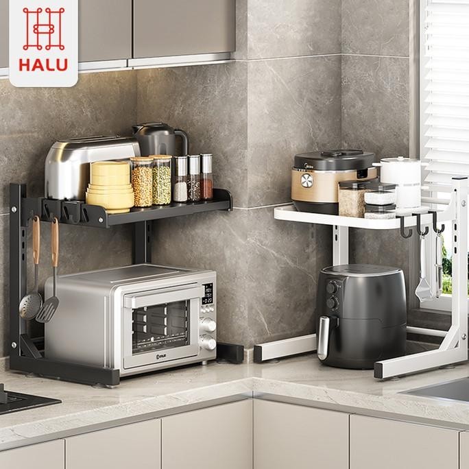 Jual HALU Rak Dapur Besi Rak Penyimpanan Alat Dapur Oven Microwave ...
