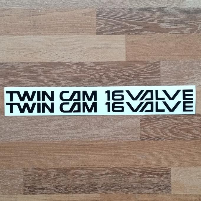 Jual stiker twin cam 16 Valve cutting sticker Corolla Corona JDM pintu ...