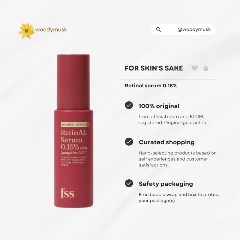 Jual [READY ️] FSS For Skins Sake Retinal Serum Retinol Serum FSS ...