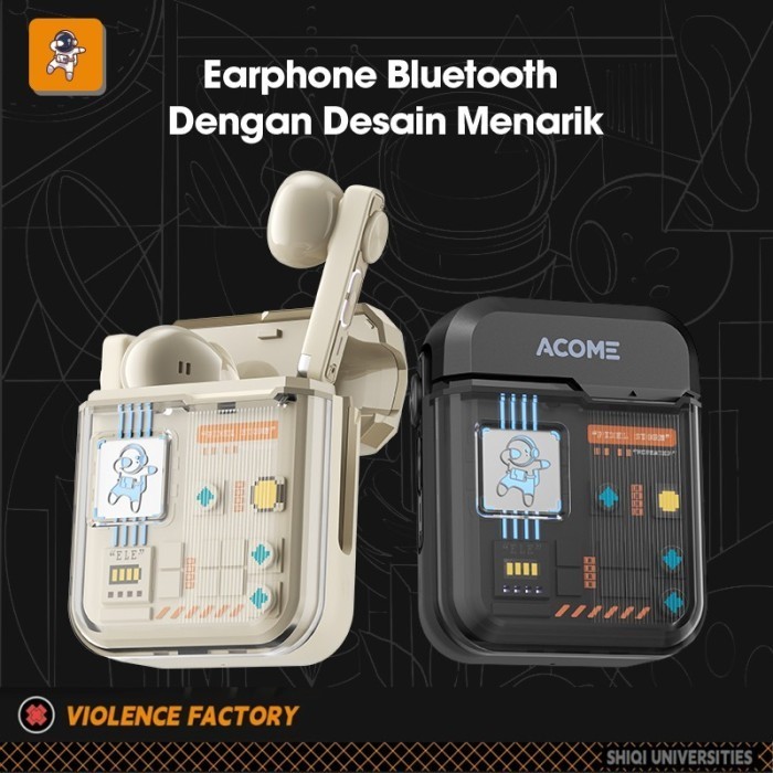 Jual Acome Headset Earphone Tws Bluetooth 5.3 Low Latency 60Ms Inpods ...