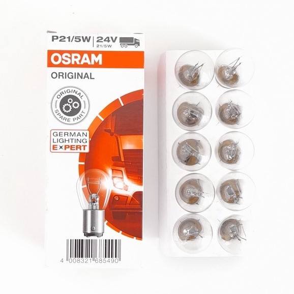 Jual Bohlam Lampu Double Osram P21/5W 24V 21/5W BAY15D – Lampu Rem Stop K2 OSRAM | Shopee Indonesia
