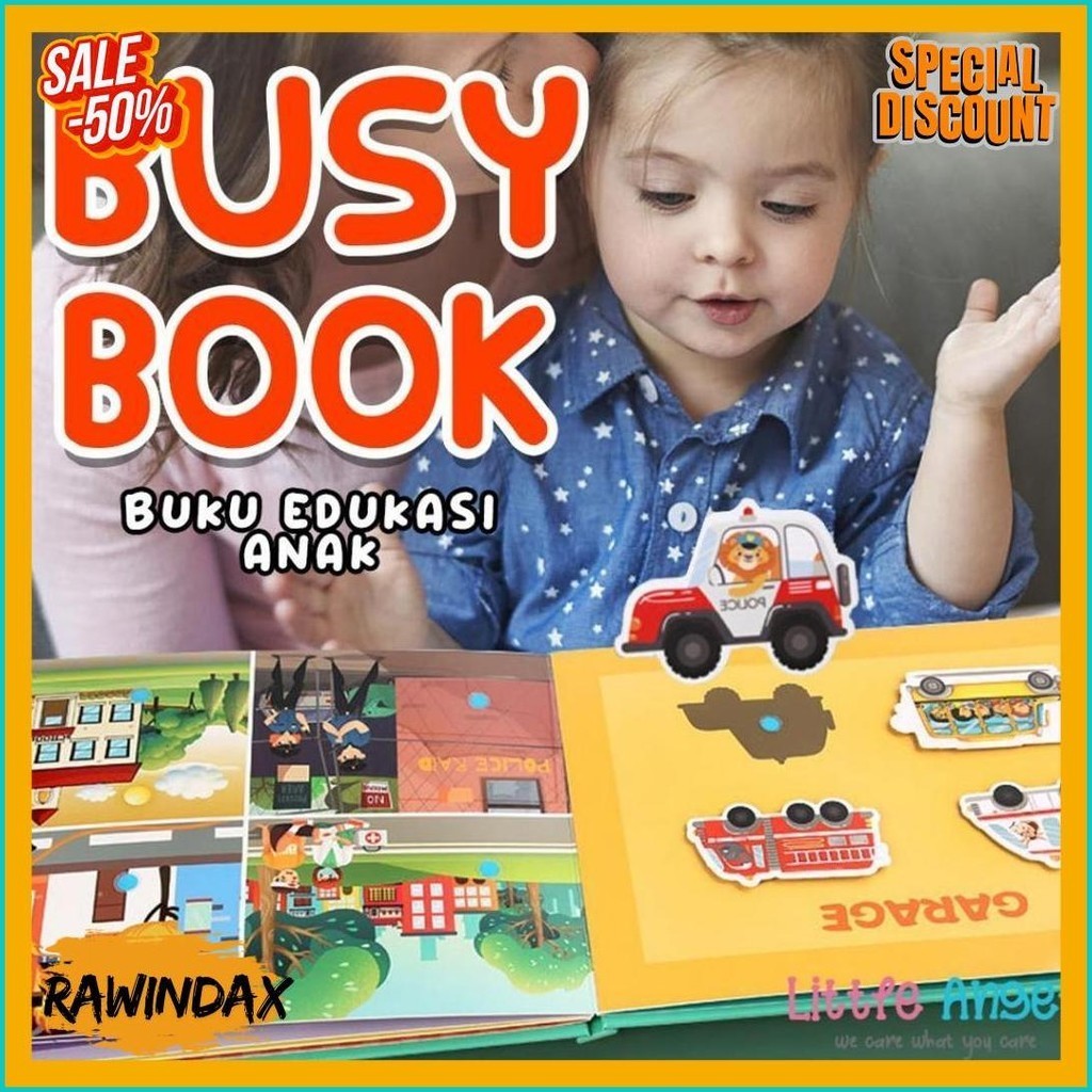 Jual Quiet Book / Busy Book Mini Mainan Edukasi Buku Anak Kreatifitas ...