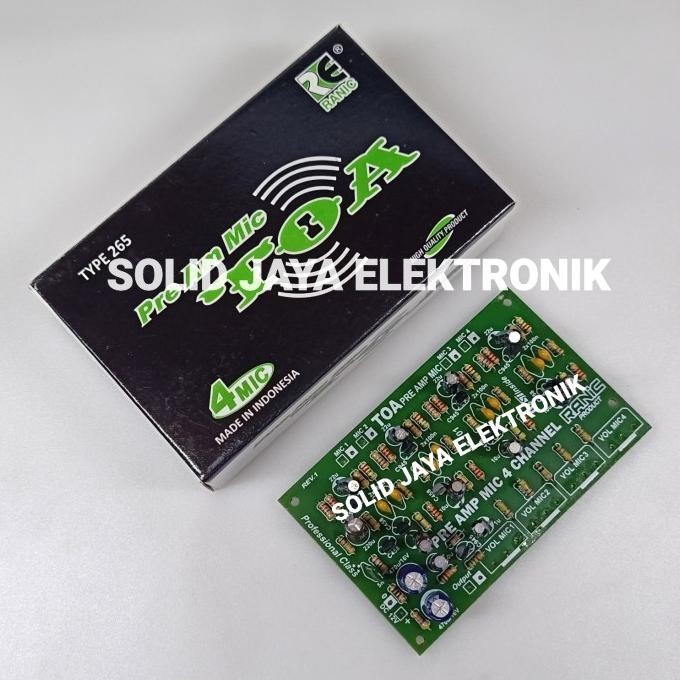 Jual Kit Preamp Mic Toa Pre Amp Mic 4 Channel Chanel Terminal Mic Ranic ...