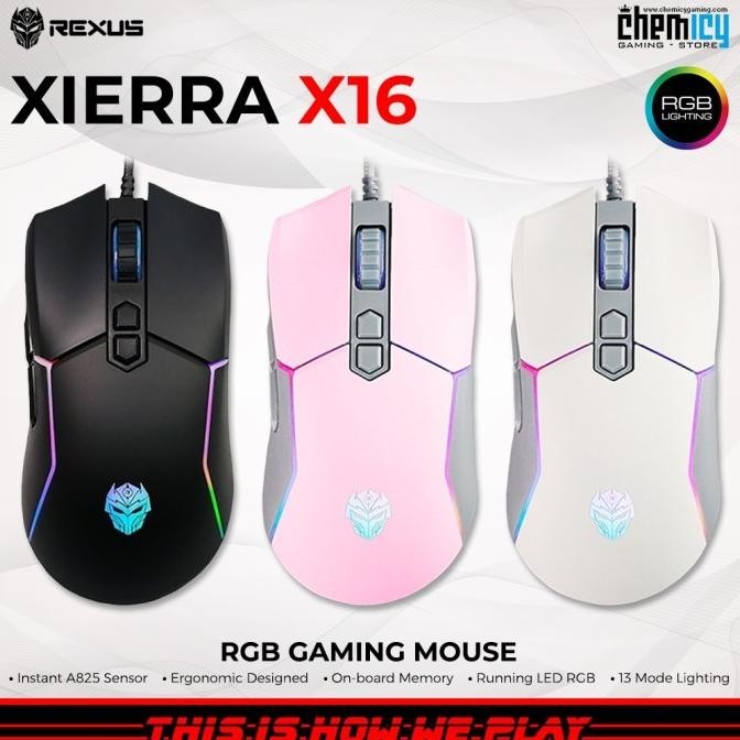 Jual Rexus Xierra X16 / X-16 Rgb Wired Gaming Mouse | Shopee Indonesia