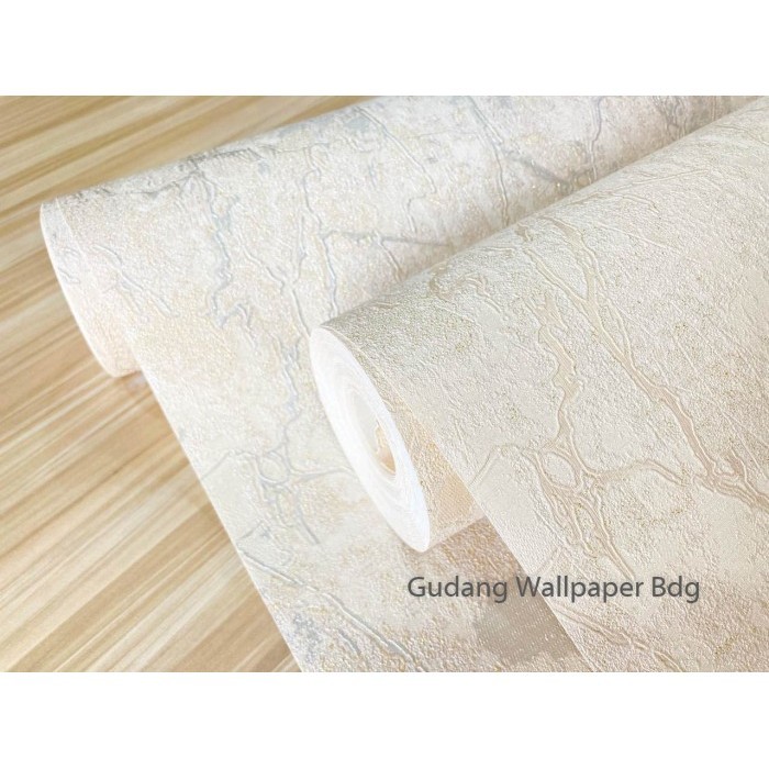 Jual Wallpaper Vinyl Dinding Industrial Semen Retak Glitter Cream ...