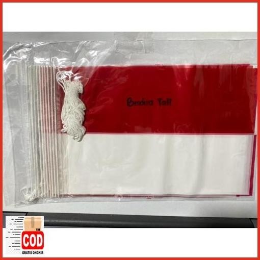 Jual New Arrival Bendera Tali Merah Putih 1 Pak Isi 20 Lembar Panjang 5 ...