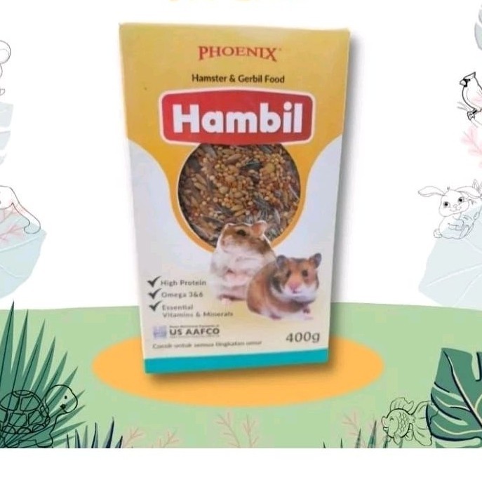 Jual HAMBIL 400 gram pakan makanan hamster tikus putih phoenix hambil ...