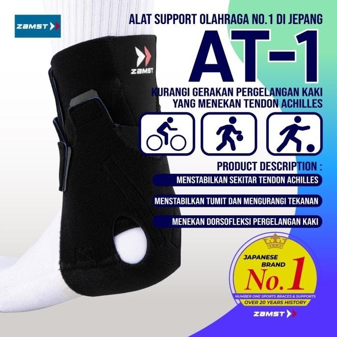 Jual Achilles Tendon Support Deker Tumit Zamst At-1 Japan Original | Shopee Indonesia