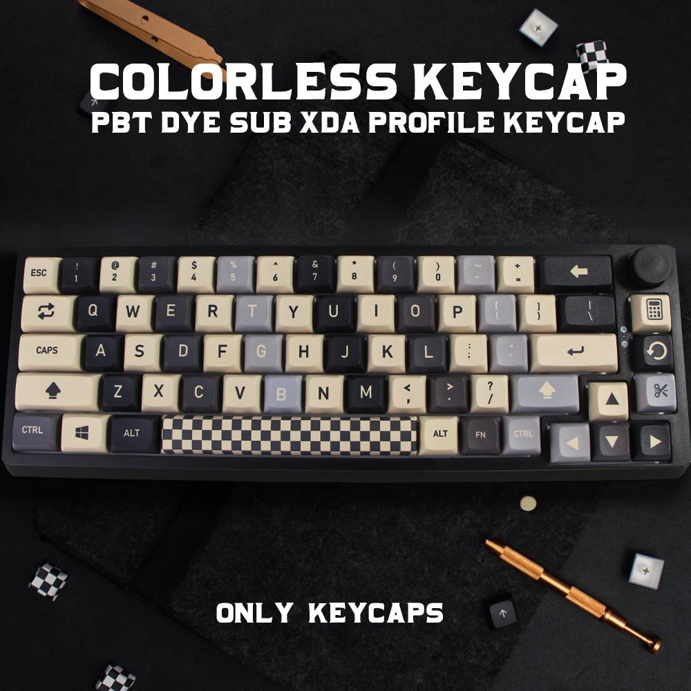 Jual F1 Lacak Keycaps Colorless 120Keys Profil OEM PBT Dye-Sublimation ...