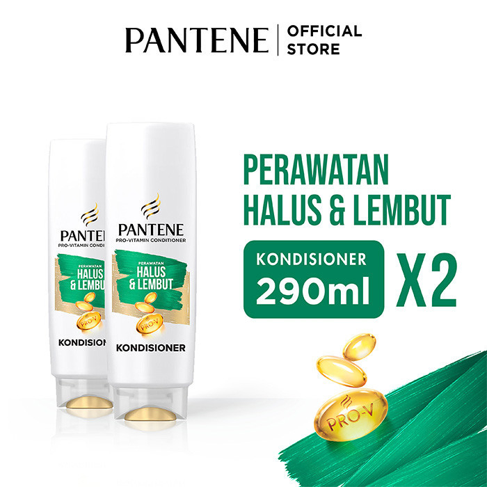 Jual Pantene Kondisioner Anti Kusut Halus dan Lembut Pro-V Perawatan Rambut 290ml x2 / Pantene ...