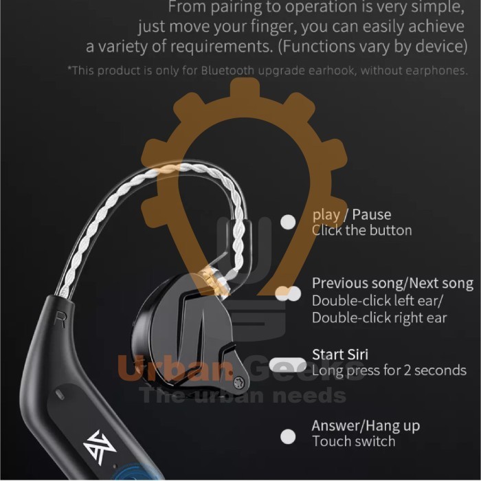 Jual Kz Az09 Tws Hd Upgrade Bluetooth Module Earhook With Mic | Shopee ...