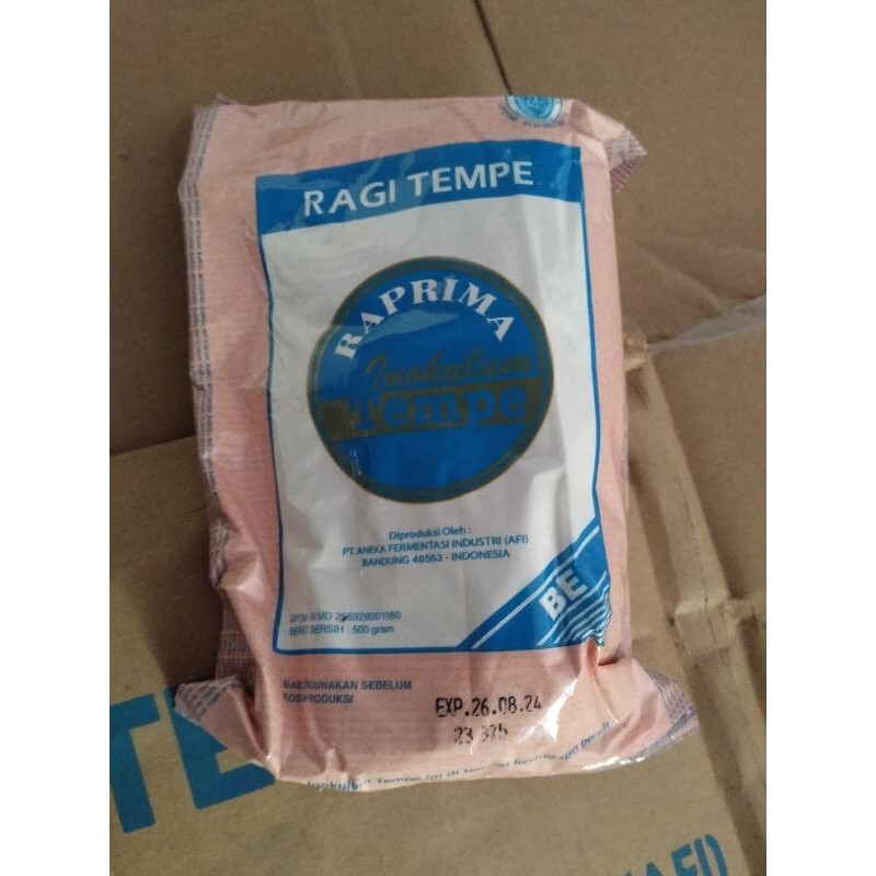 Jual ragi tempe merk raprima 500gram | Shopee Indonesia