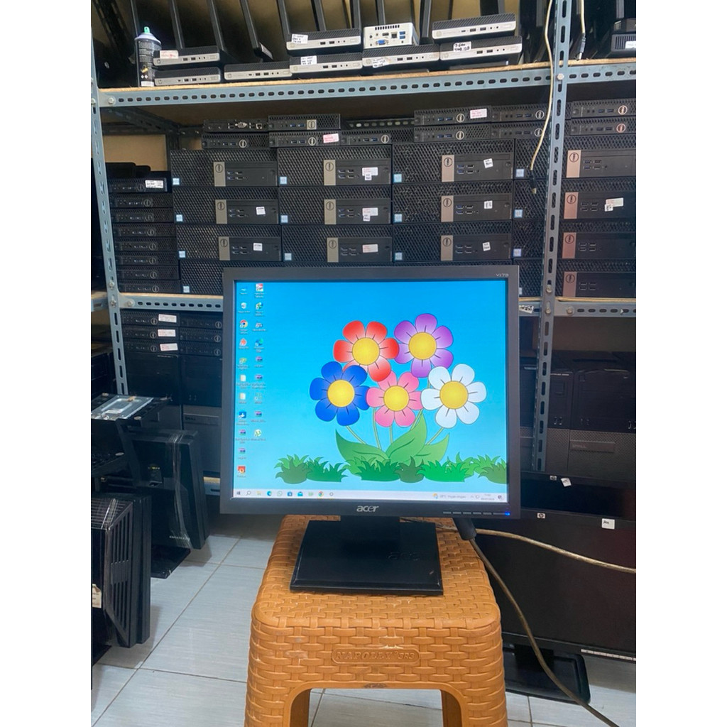 Jual monitor led kotak 17 dell full hd 75hz inch bisa cctv | Shopee ...