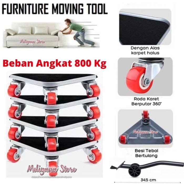 Jual Alat Pemindah Furnitur Barang Berat Lemari Praktis Segitiga 500Kg ...