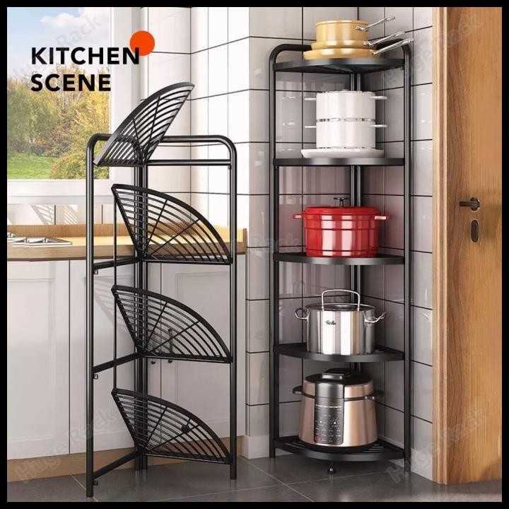 Jual Rak Minimalis 3 Susun Bentuk Sudut Multipurpose Corner Rak ...