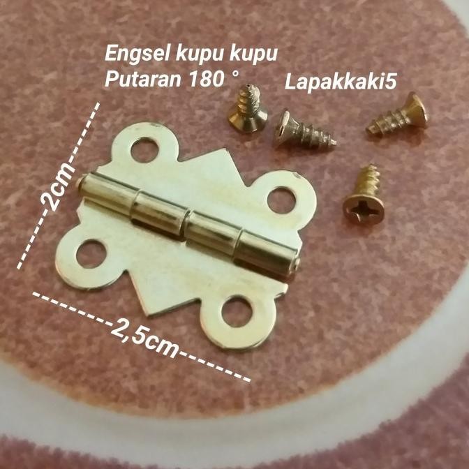 Jual Engsel Kotak Box Dus Isi 144 Pcs + Baut Engsel Kotak Plakat 2 Cm ...