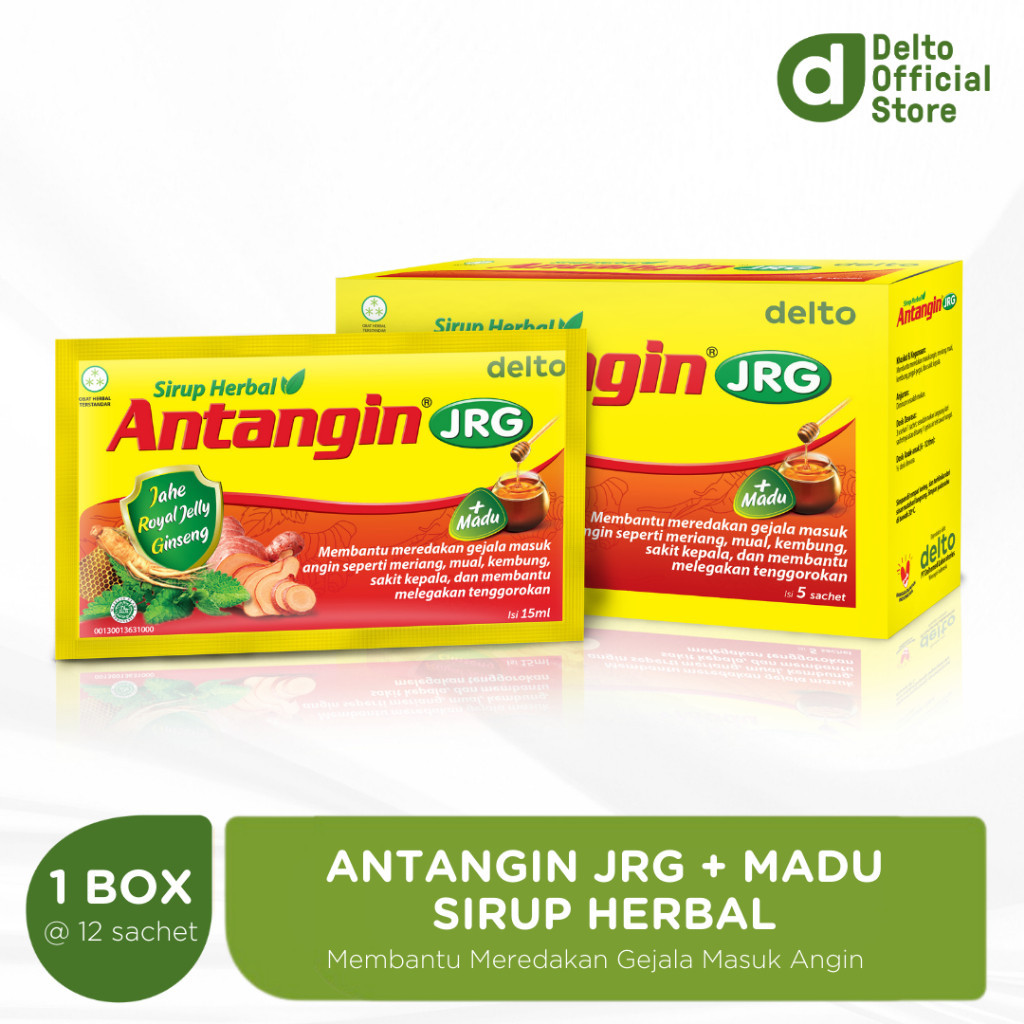 Jual [Best Seller] Antangin JRG + Madu Sirup Herbal Box 12 Sachet ...