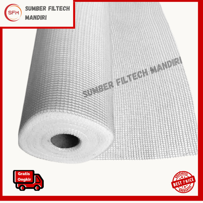 Jual Fiber Glass Mesh Waterproof Net 5Mm (1M X 50M) Serat Jaring Fiberglass | Shopee Indonesia