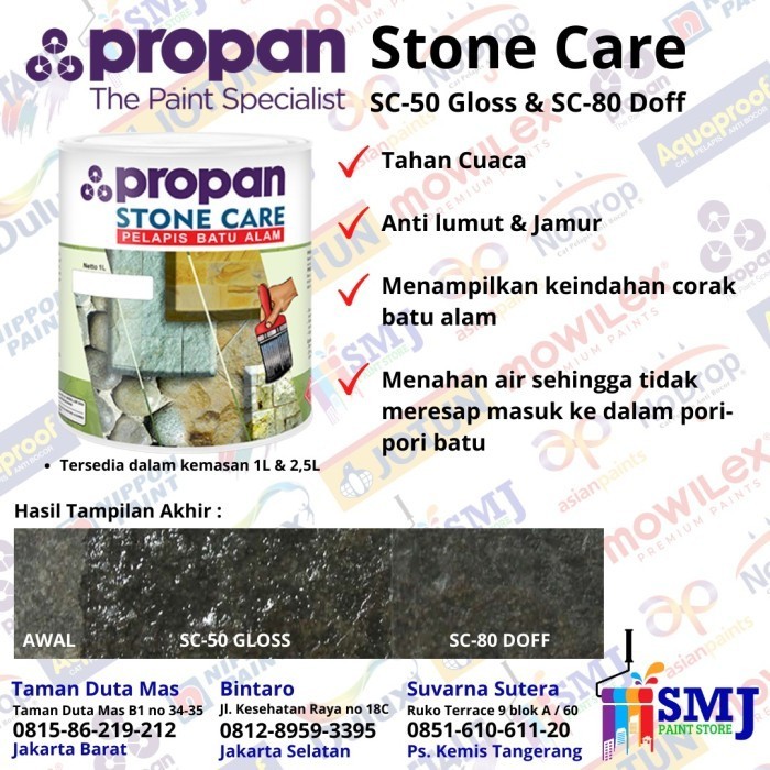 Jual Menarik Cat Pelapis Varnish Batu Alam Propan Stone Care Sc-80 ...