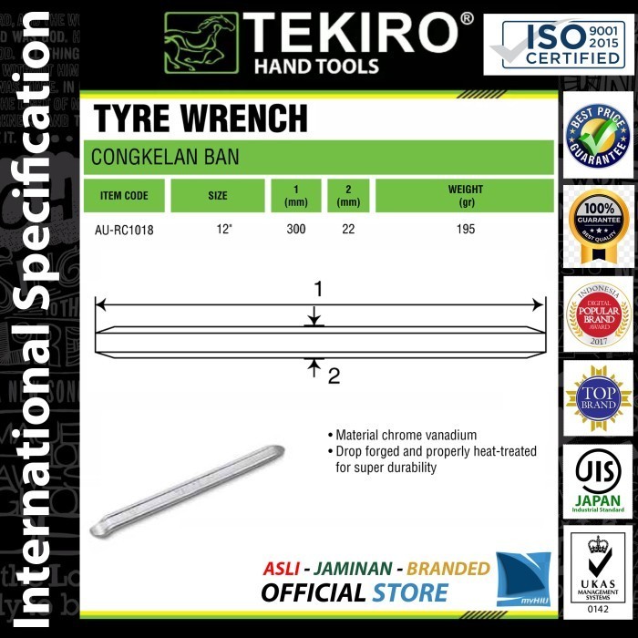 Jual Alat Congkel Ban 12" Inch Congkelan / Pencongkel / Rim Crowbar ...