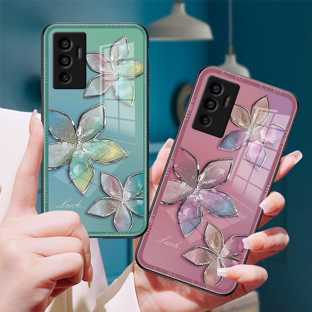 Jual Bunga permata Kaca Case untuk Vivo V30 pro V29 V29E V27 pro V27E V25 V25E V23 V23E V21 V21E ...