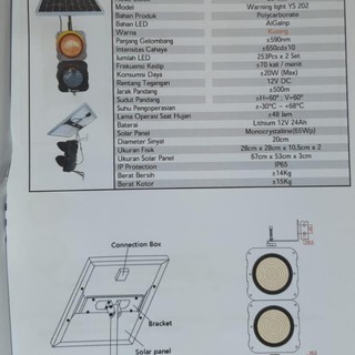 Jual Unik Lampu Traffic Trafic Light Led Warning Light Panel Surya ...