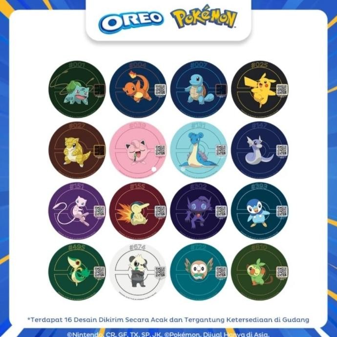 Jual KARTU OREO POKEMON OFFICIAL 1 PCS CIRCULAR CARD READY STOCK ...