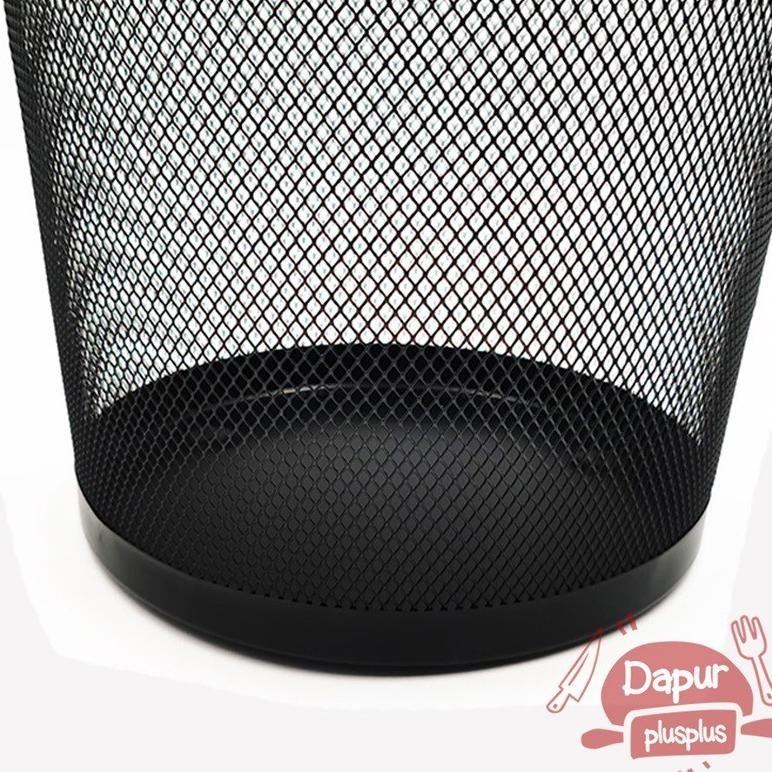 Jual gf-5 Tempat Sampah Jaring Besi Hitam / Tong Sampah Besi / Waste ...