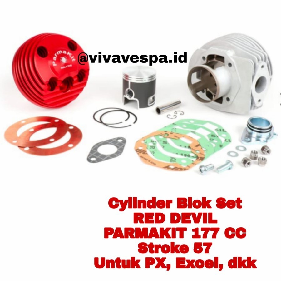 Jual Blok Set RED DEVIL 177 CC PARMAKIT Untuk PX Excel dkk | Shopee ...