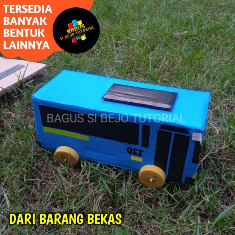 Jual MOBIL MOBILAN DARI KARDUS BENTUK BUS TAYO | Shopee Indonesia