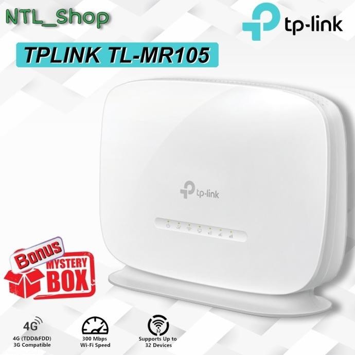 Jual TPLINK TL-MR105 Router Wireless N 4G LTE 300Mbps | Shopee Indonesia