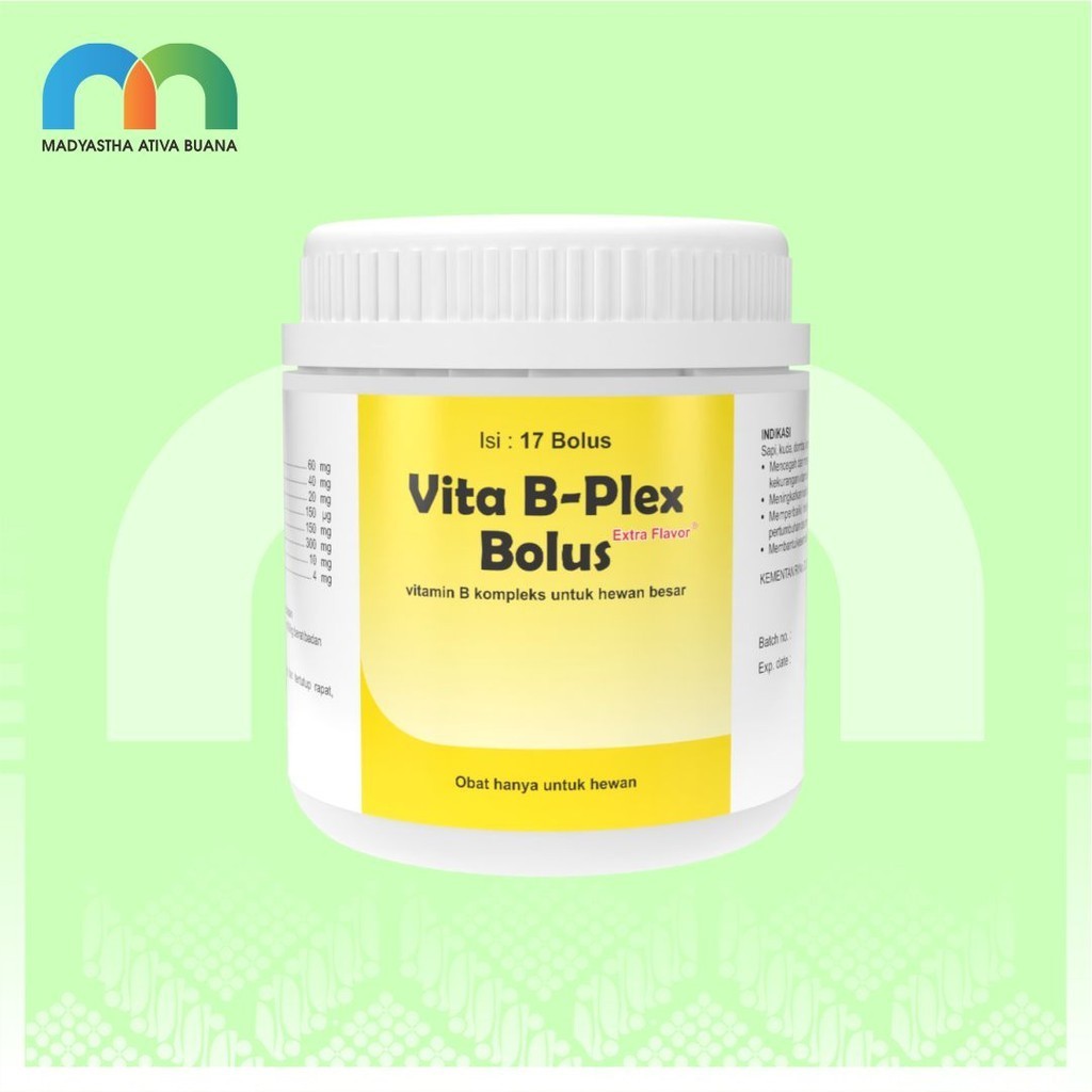 Jual Vita B-Plex Bolus EF 17 Medion Multivitamin Hewan Besar | Shopee ...