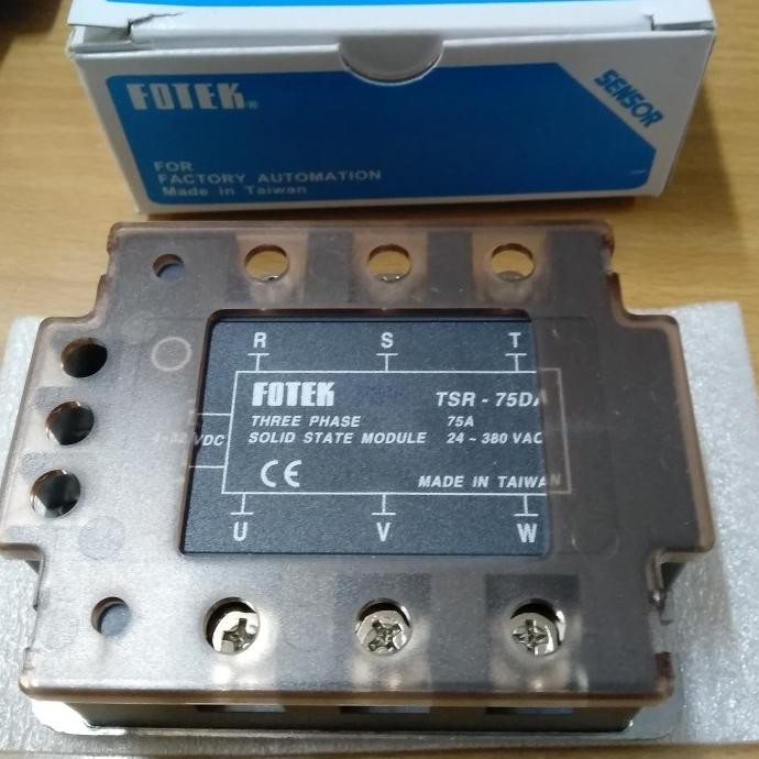Jual [ Bv ] Tsr 75Da Tsr75 Da Tsr 75 Da Fotek Original Ssr 3P 3 Phase ...