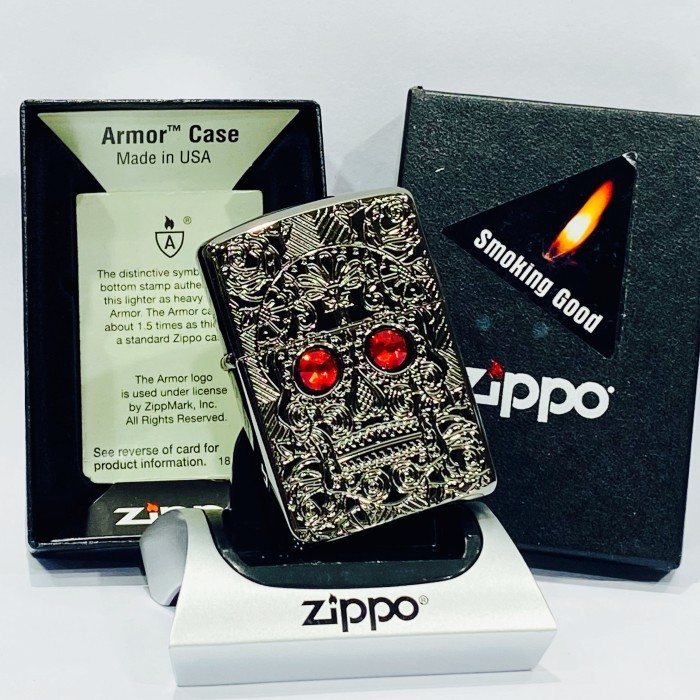 Jual Original Zippo Armor 49300 Crystal Skull | Shopee Indonesia