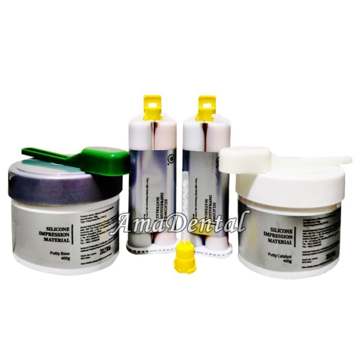 Jual Dental Putty Double Impression Bahan Cetak Gigi Base & Catalyst ...