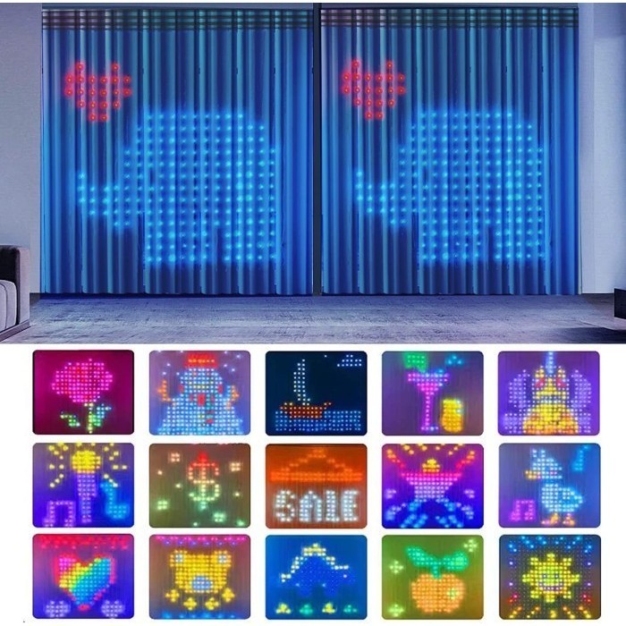 Jual Smart Curtain Light Tirai Rgb Pintar 3M X 3M Lampu | Shopee Indonesia