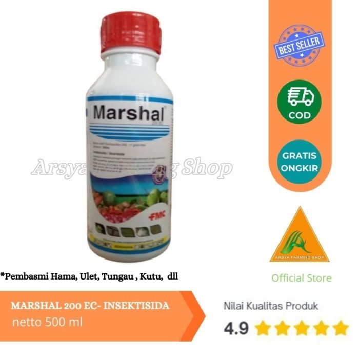 Jual Ready Insektisida Akarisida Marshal 200 EC 500ml Pembasmi Hama ...
