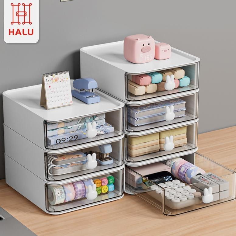 Jual Rak Kosmetik Laci Mini Kabinet Rak Meja laci Storage Box Aesthetic ...