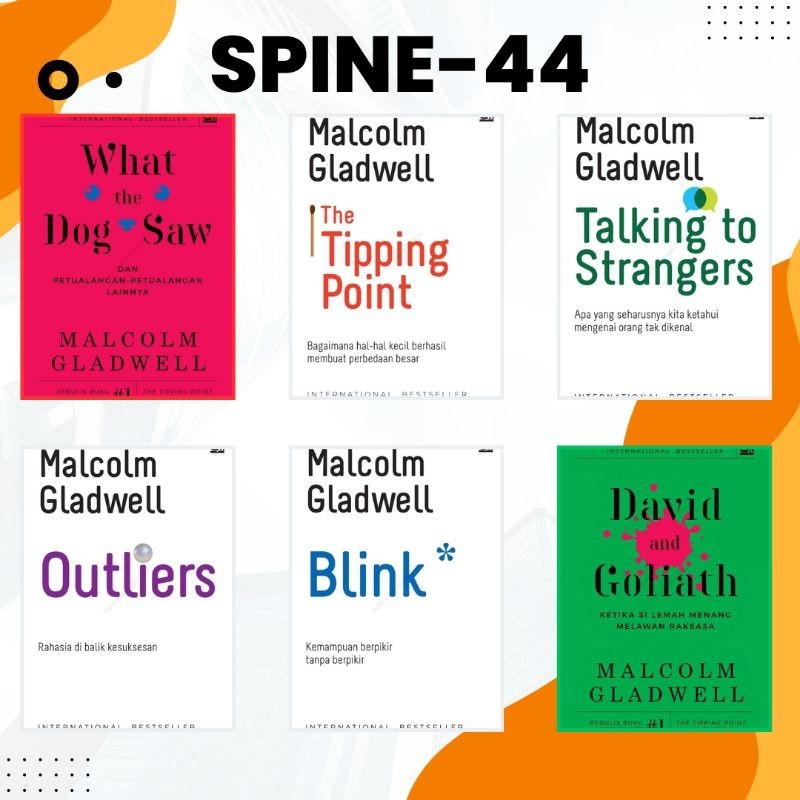 Jual PAKET LENGKAP BLINK,OUTLIERS,DAVID AND GOLIATH,TALKING TO ...