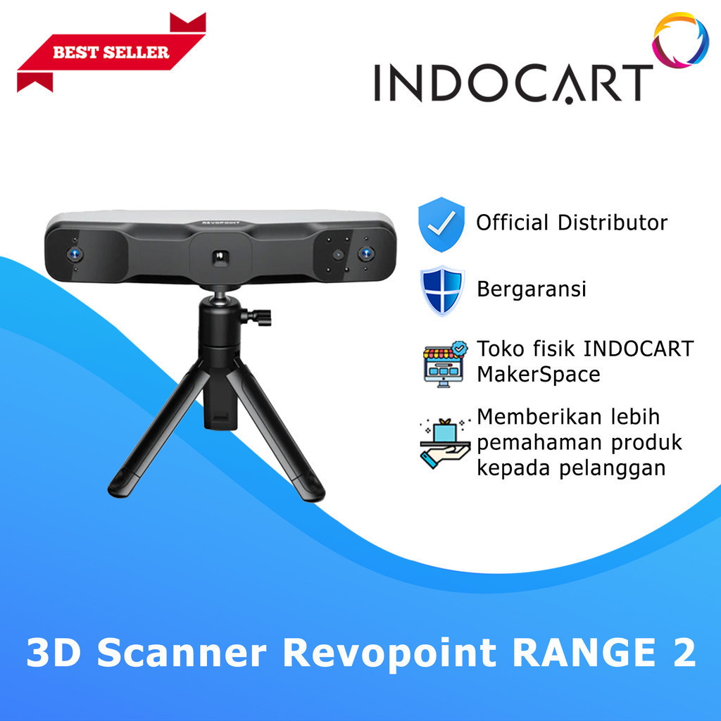 Jual 3D SCANNER Revopoint RANGE 2 Fast and Powerful Large Object 3D ...