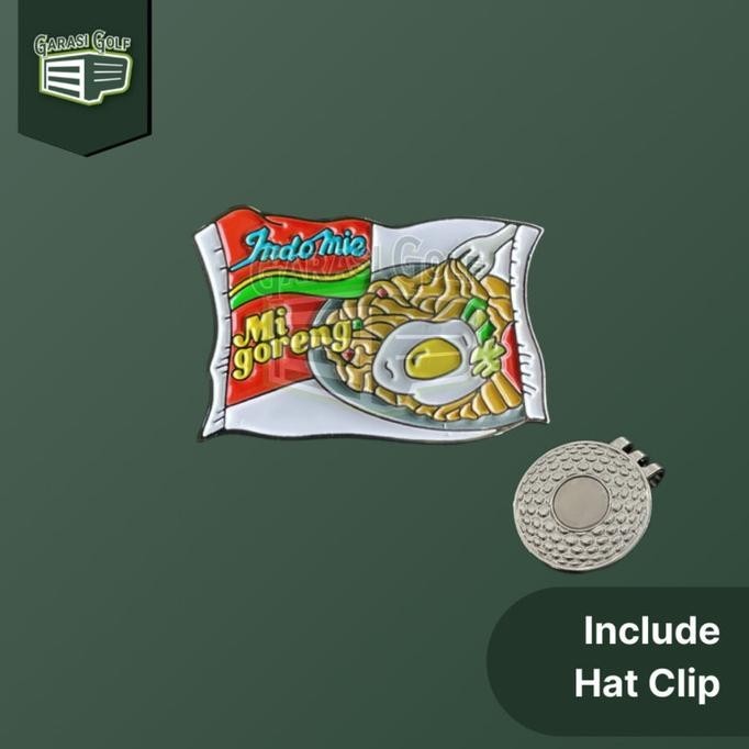 Jual INDOMIE GOLF BALL MARKER MAGNETIC CLIP - ENAMEL PIN BROS KLIP TOPI ...