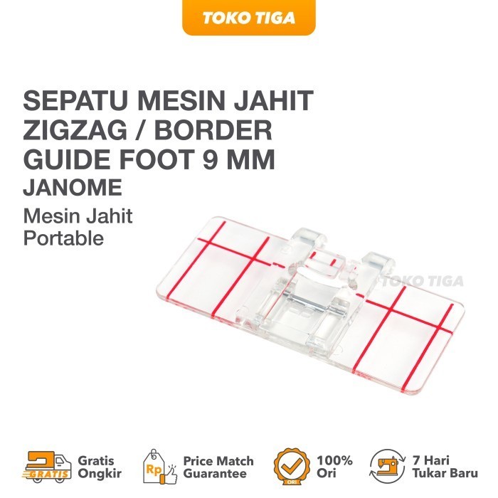 Jual Janome Border Guide Foot 9mm / Sepatu Mesin Jahit ZigZag ...