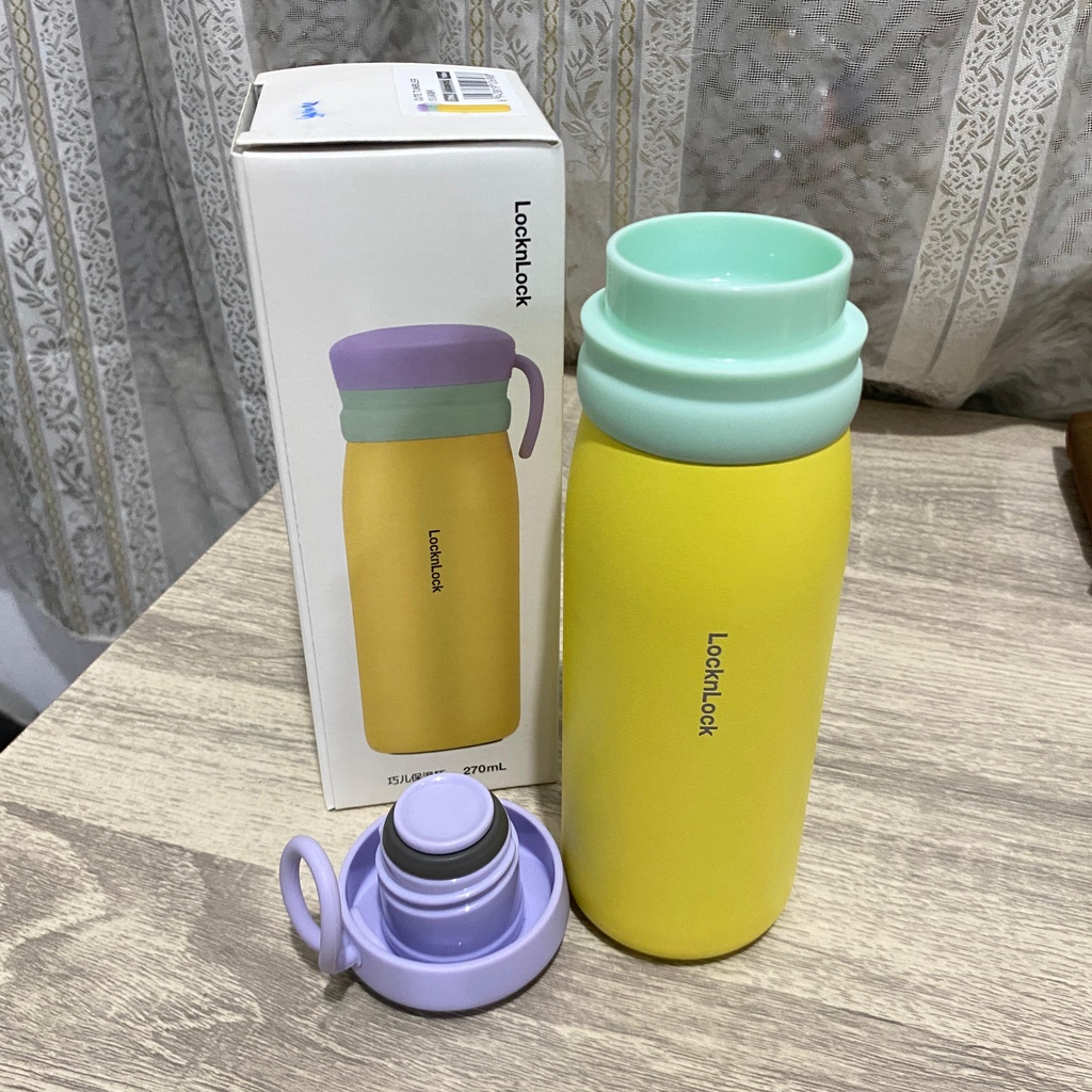 Jual LocknLock with Handle Mini Tumblr Stainless 270ml | Botol Minum ...
